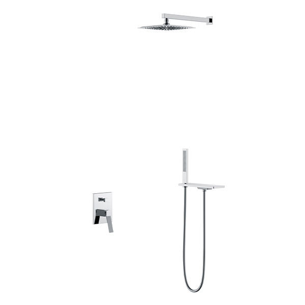 Jasupi Elegant Series 2 function wall mounted concealed shower mixer ...